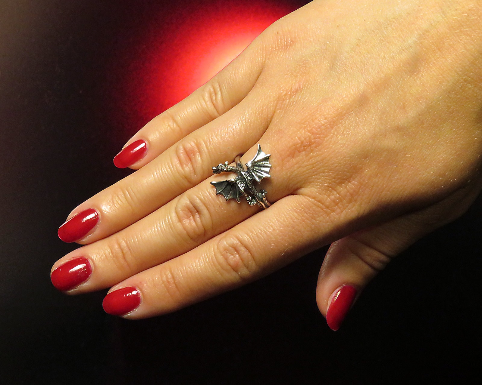 Dragon Ring, Sterling Silver, Dragon Jewelry - Etsy