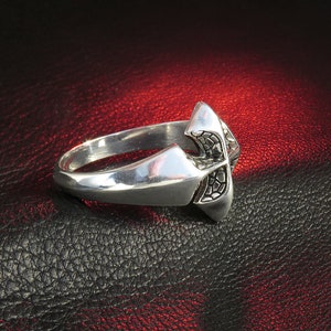 Gothic Cross Ring, Sterling Silver, Cross Jewelry - Etsy