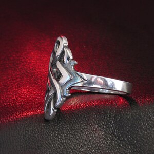 Gothic Ring for Women, Sterling Silver, Gothic Jewelry - Etsy