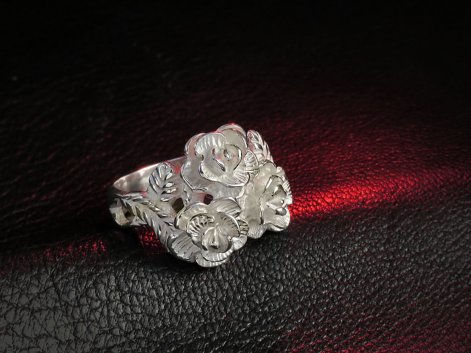 Rose Ring for Women Sterling Silver Rose Jewelry - Etsy