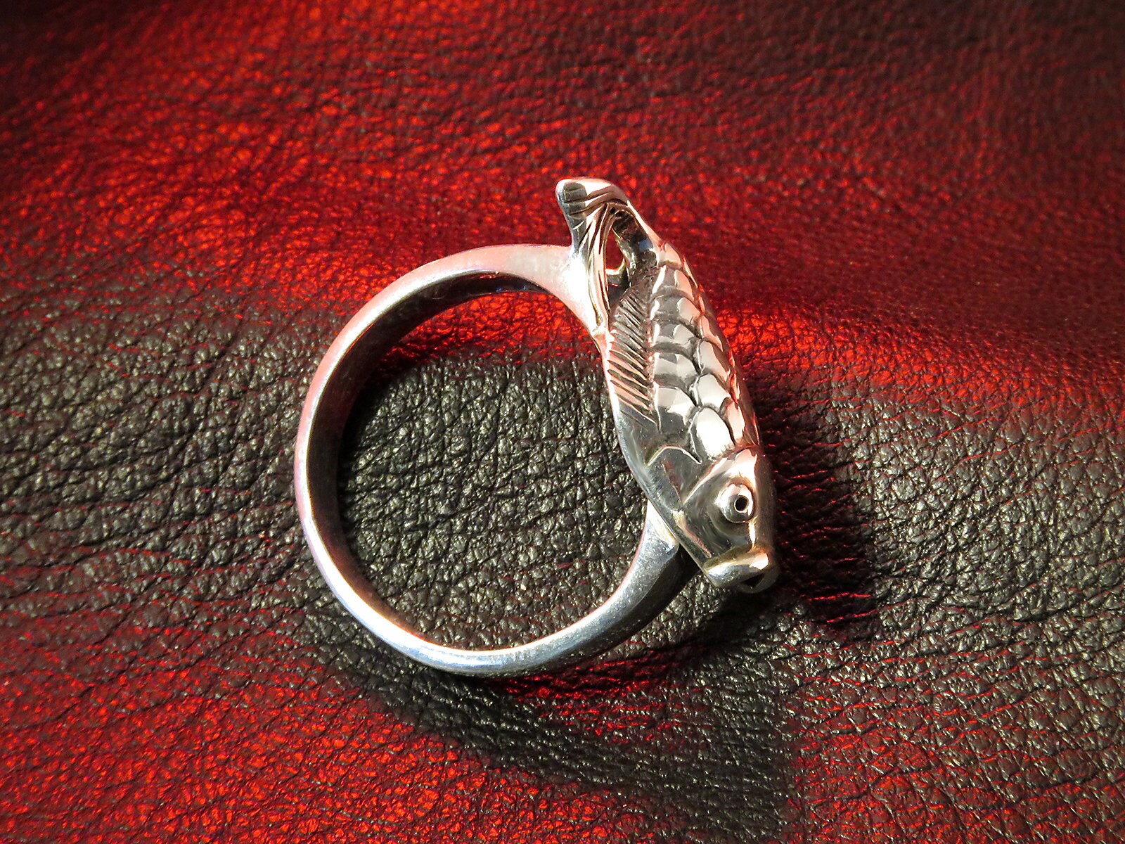 Sterling Silver Fish Ring Fish Jewelry Nautical Ring - Etsy