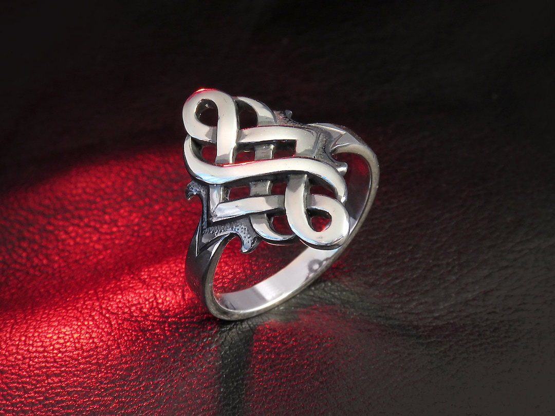 Gothic Ring for Women, Sterling Silver, Gothic Jewelry - Etsy