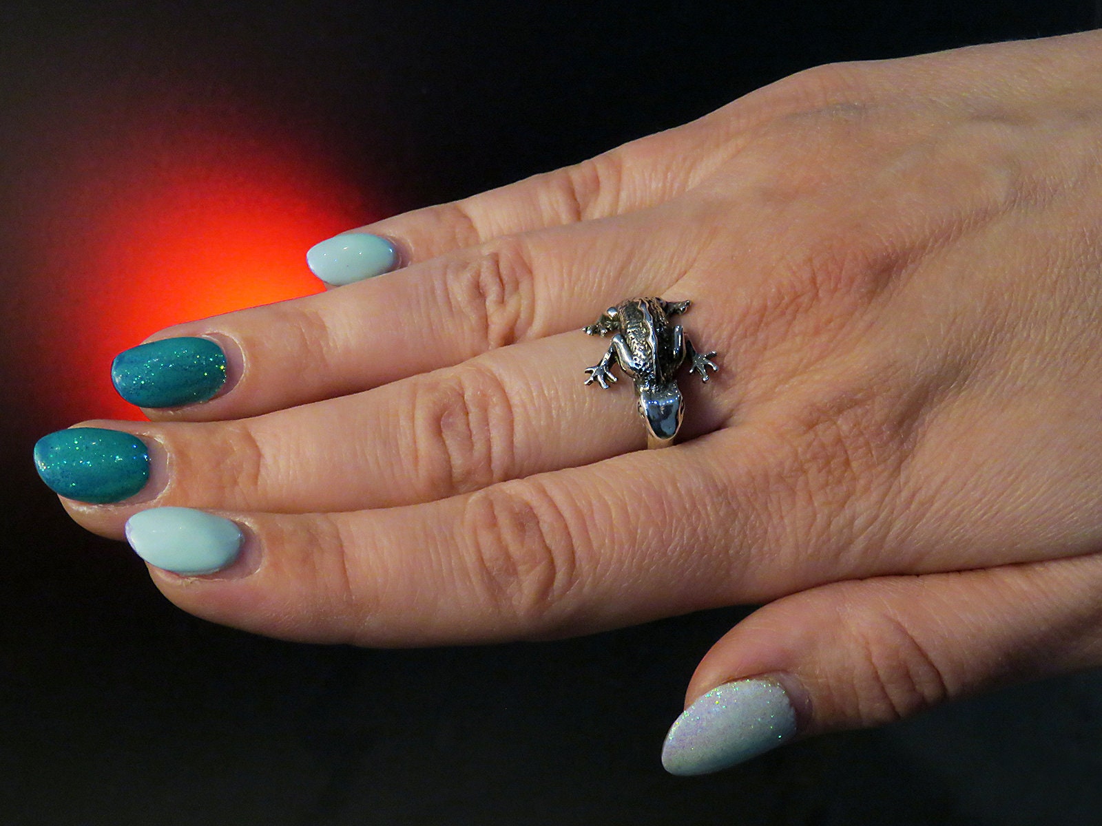 Lizard Ring Sterling Silver Gecko Ring Animal Jewelry | Etsy