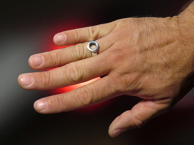 Screw Ring Sterling Silver Science Jewelry Steampunk / - Etsy