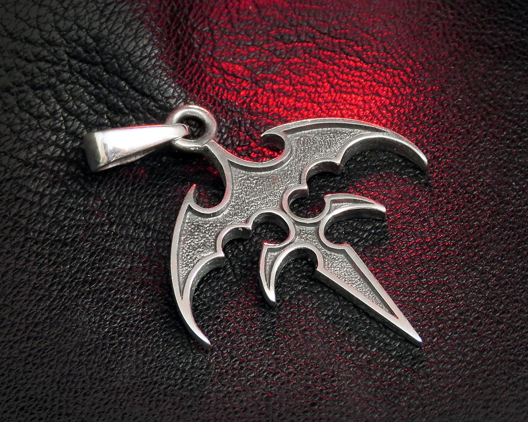 Gothic Blade Necklace | Oxidized 925 Sterling Silver Dagger Pendant ...