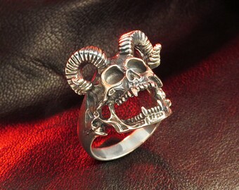 Black Spider Devil Skull Biker Rings - munimoro.gob.pe