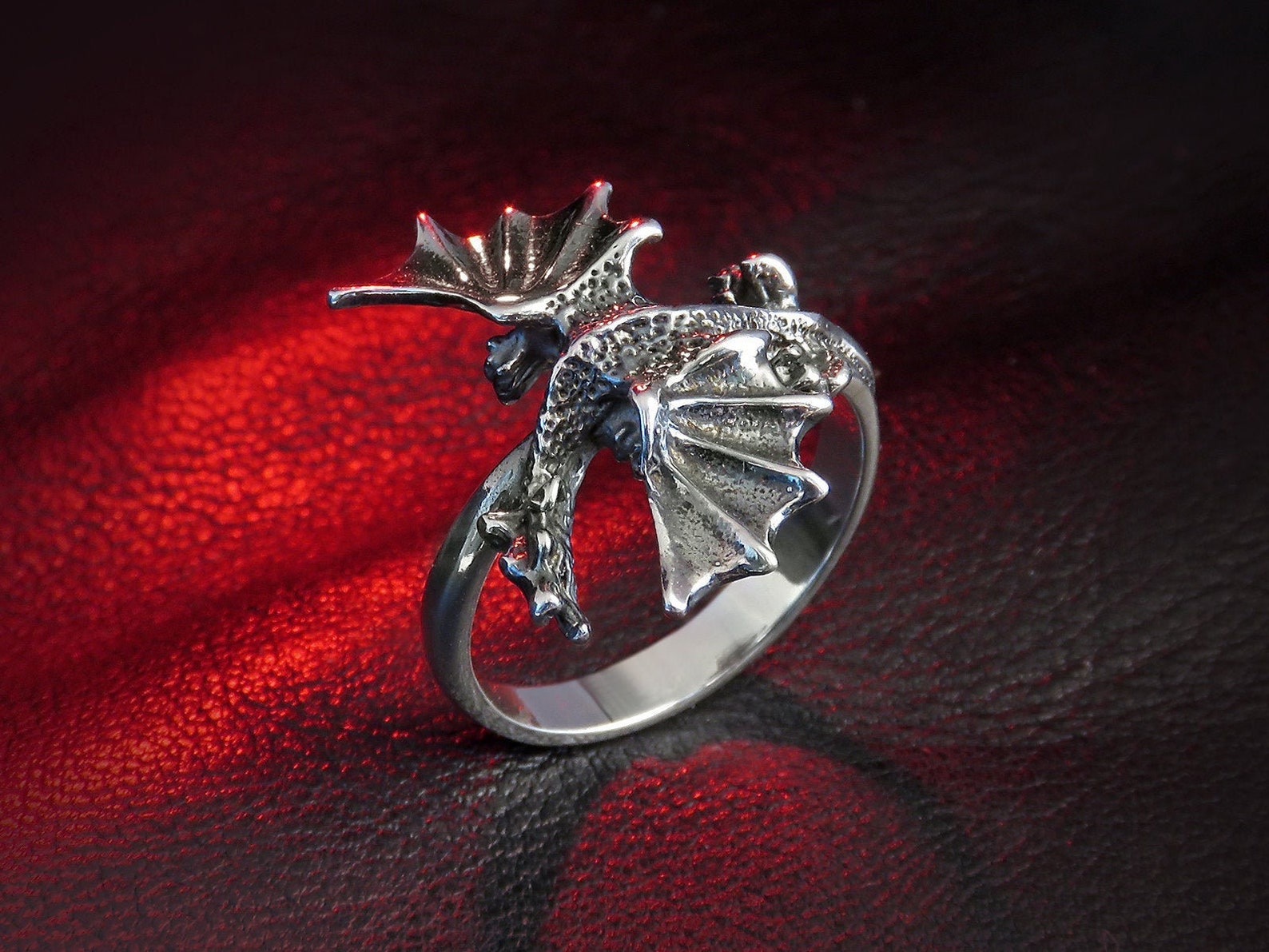 Dragon Ring Sterling Silver Dragon Jewelry - Etsy