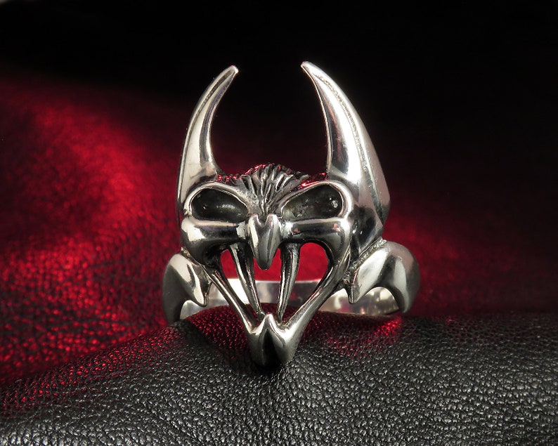 Aggressive Bat Ring Horror Jewelry Gothic Men's Ring - Etsy