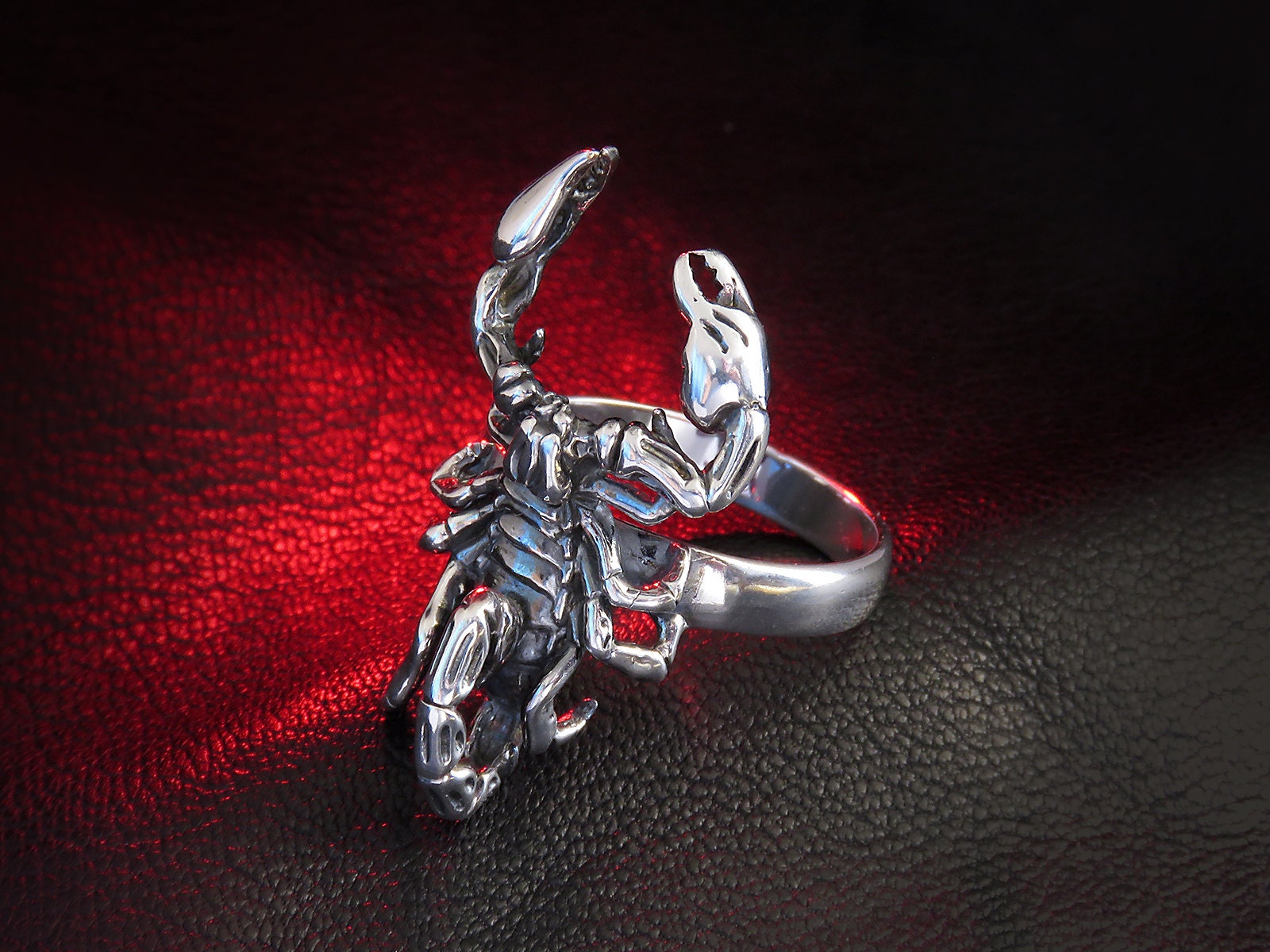 Scorpion Ring Sterling Silver Scorpion Jewelry - Etsy