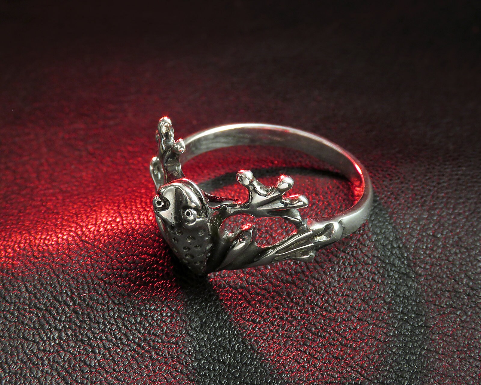 Cute Frog Ring Sterling Silver Frog Jewelry | Etsy