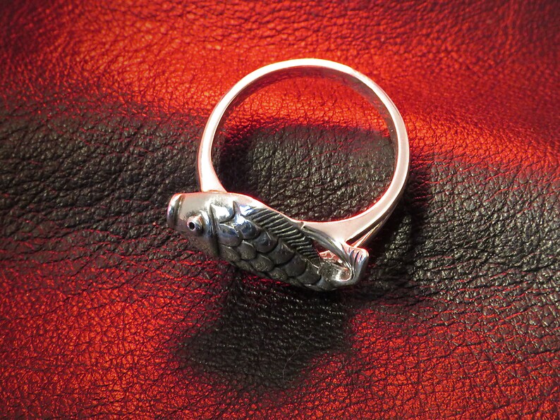 Sterling Silver Fish Ring Fish Jewelry Nautical Ring - Etsy