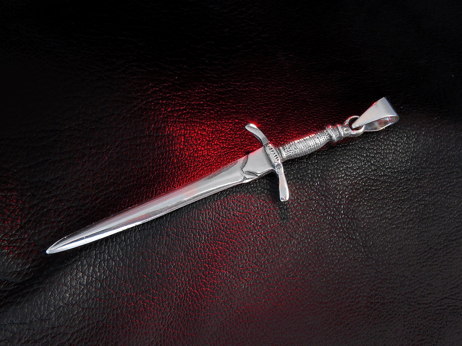Sterling Silver Medieval Sword Pendant, Weapon Jewelry - Etsy
