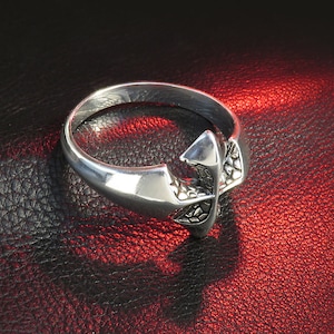 Gothic Cross Ring, Sterling Silver, Cross Jewelry - Etsy