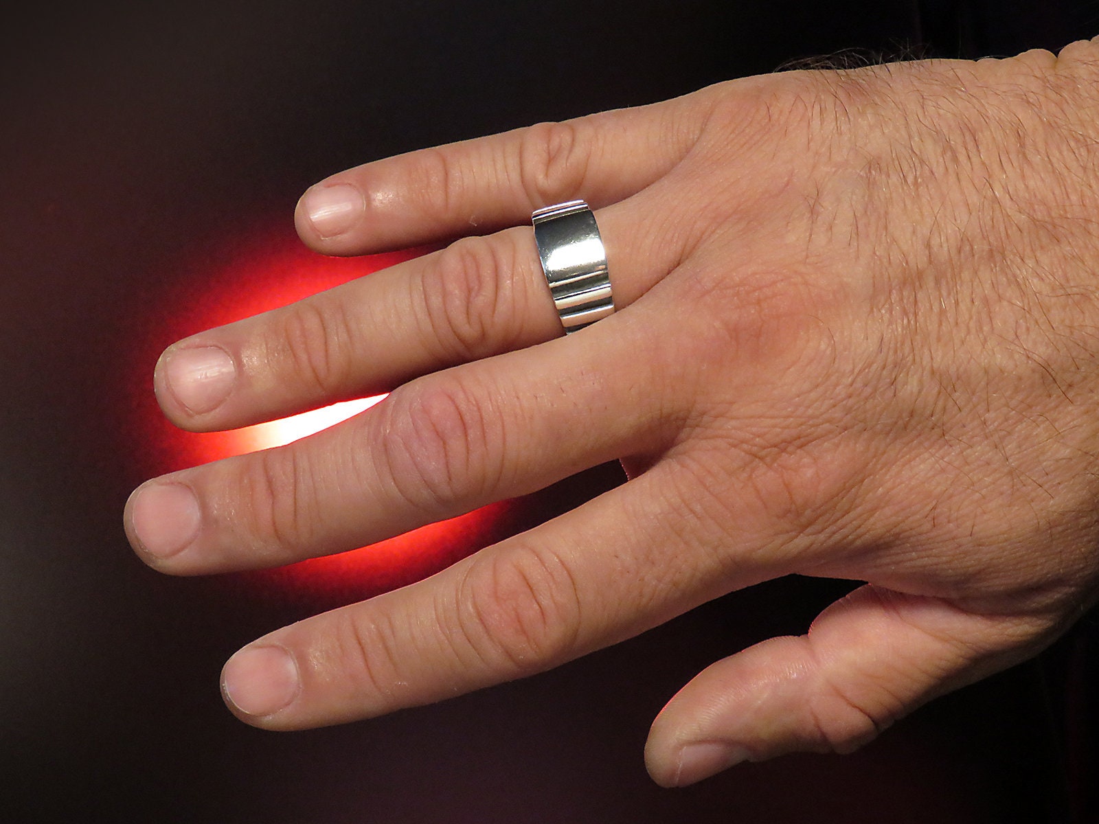 Geometric Sterling Silver Ring for Men Steampunk Ring Modern | Etsy