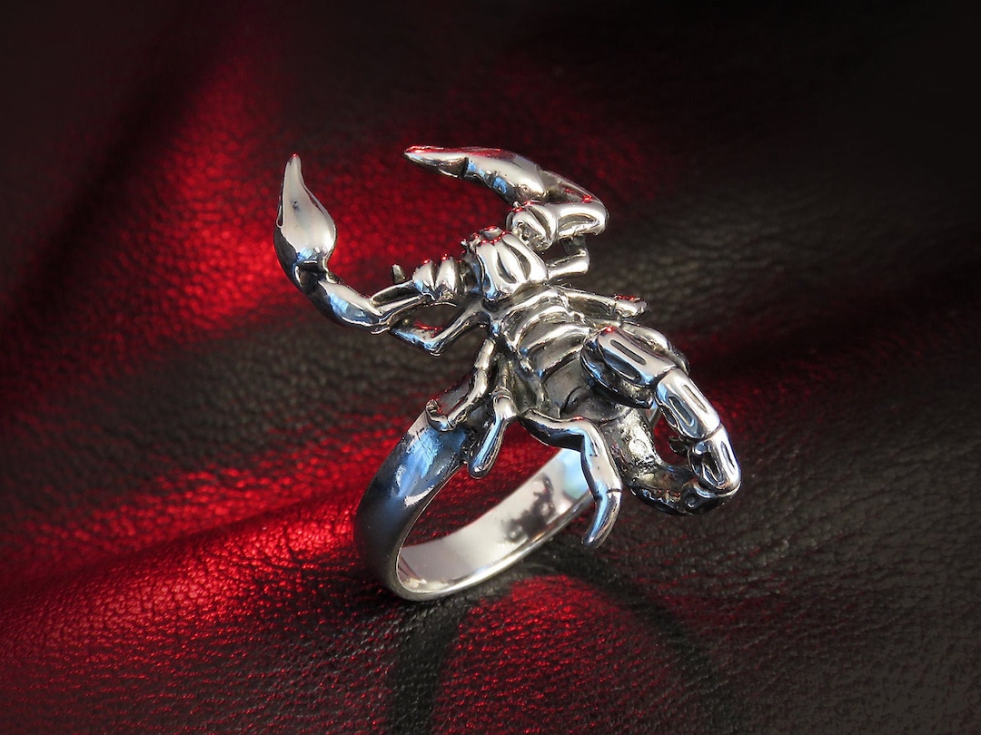 Scorpion Ring, Sterling Silver, Scorpion Jewelry - Etsy
