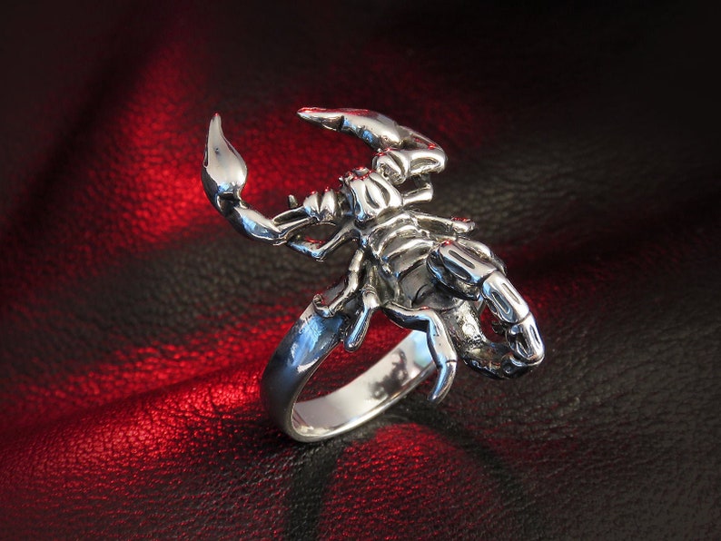 Scorpion Ring Sterling Silver Scorpion Jewelry | Etsy