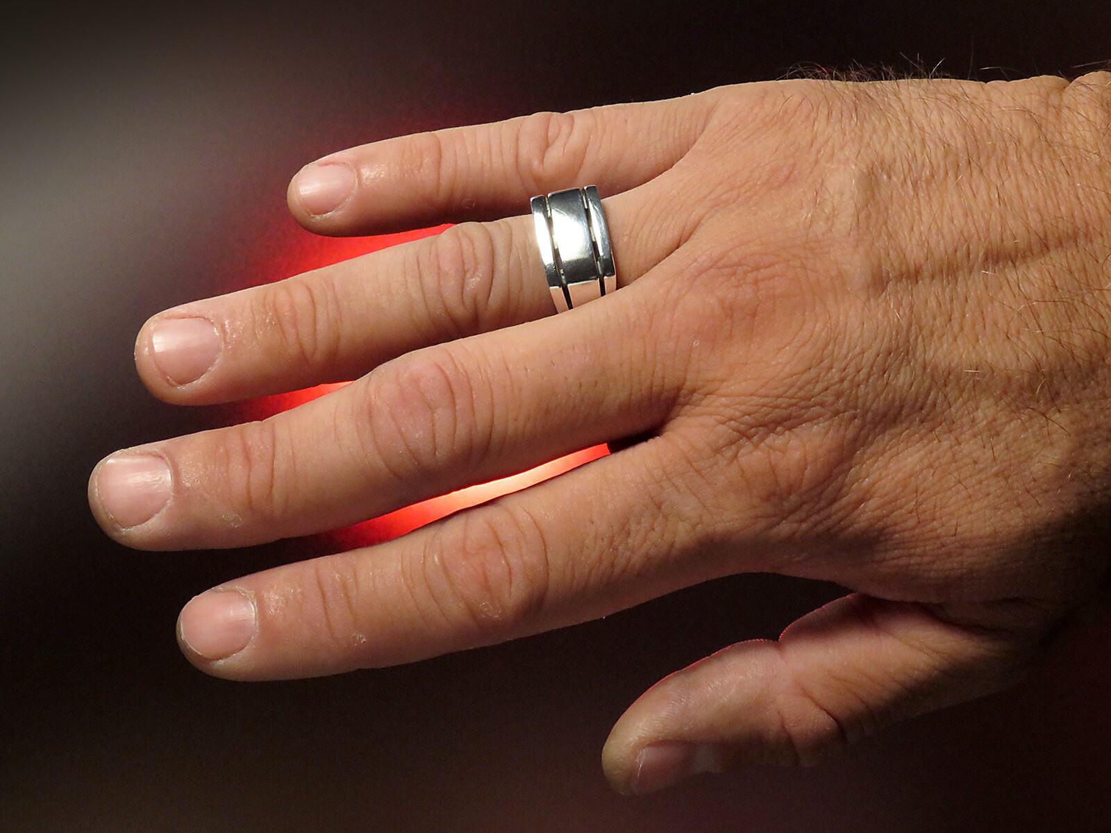 Geometric and Minimalist Ring for Men Sterling Silver Band - Etsy