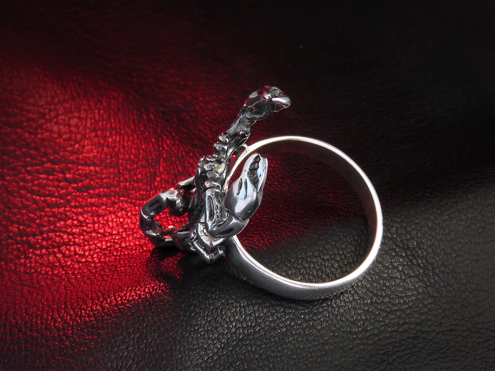 Scorpion Ring Sterling Silver Scorpion Jewelry - Etsy