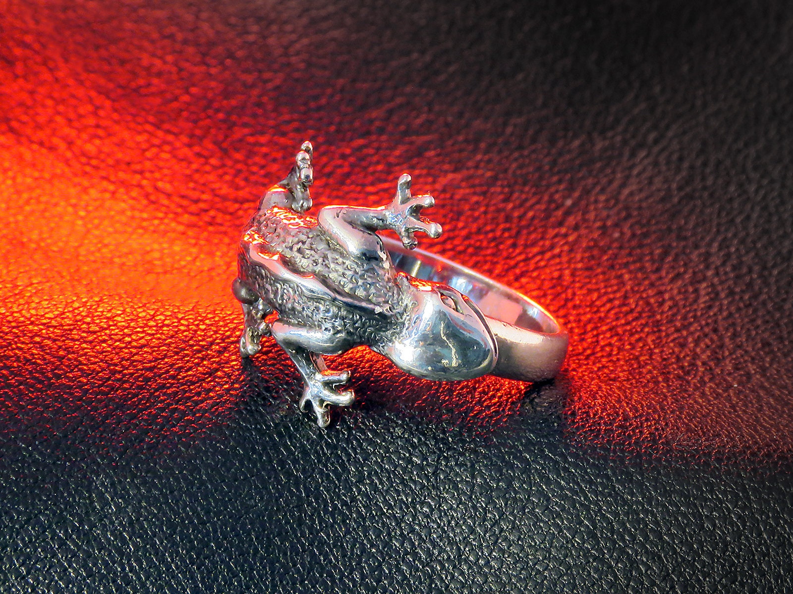 Lizard Ring Sterling Silver Gecko Ring Animal Jewelry | Etsy