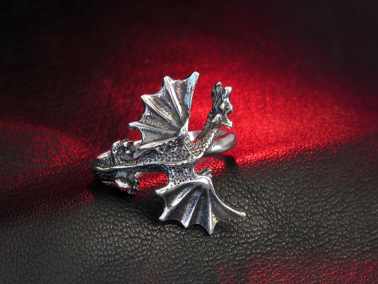 Dragon Ring Sterling Silver Dragon Jewelry - Etsy