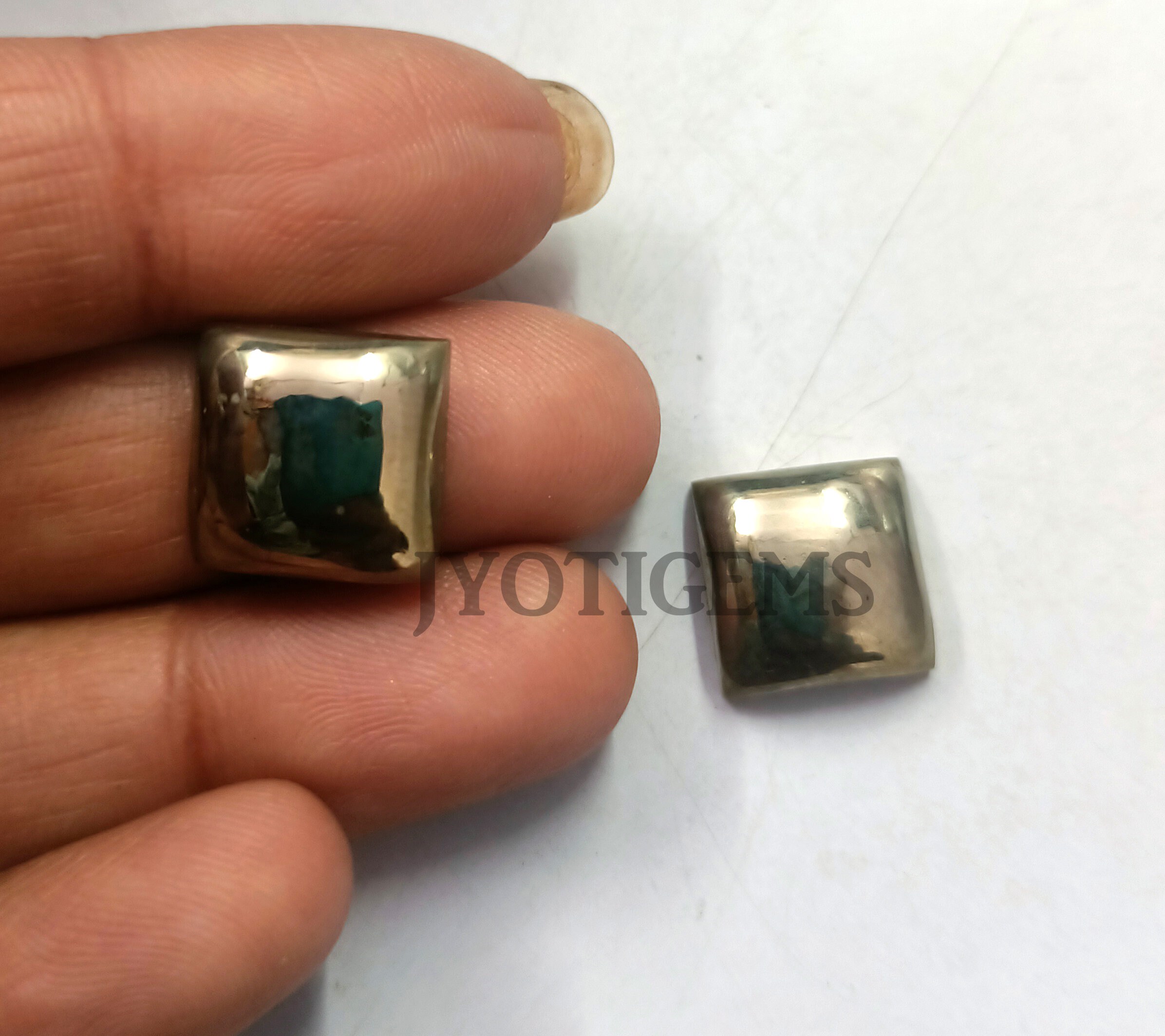 AAA Quality Natural Pyrite Square Shape Cabochon Flat Back - Etsy