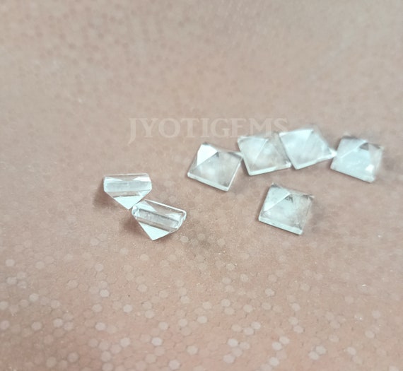 6mm to 12mm Crystal Quartz Pyramid Shape Natural Gemstone | Etsy
