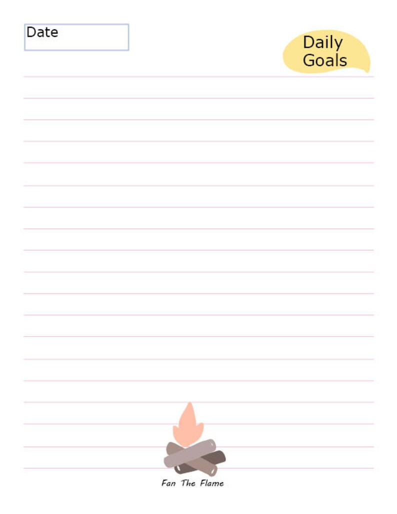 Move Mountains Daily Goal Setter Sheets, Set of 3, Personal/business ...