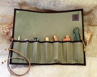 Wool & Wax Canvas Premium Tool Roll | Etsy