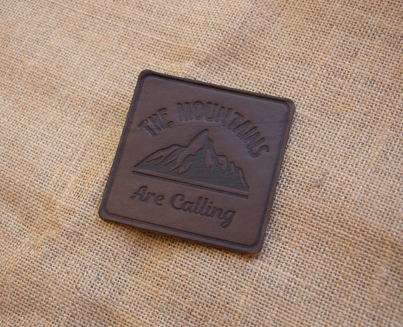 Mountains Are Calling Leather Patch - Etsy