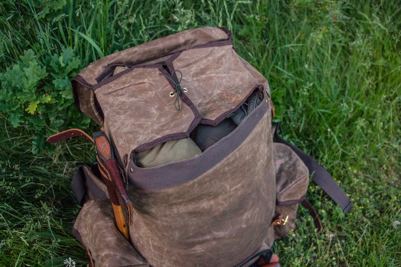 The Journey Pack Bushcraft Wax Canvas Rucksack - Etsy UK