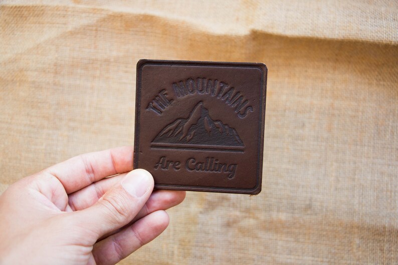 Mountains Are Calling Leather Patch - Etsy