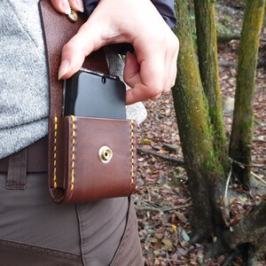 Compass Leather Belt Pouch - Etsy