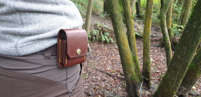 Compass Leather Belt Pouch - Etsy