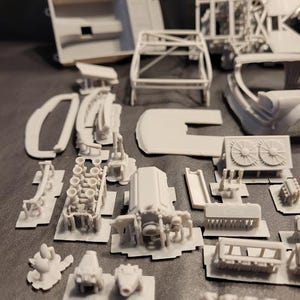 Ford Mustang Hoonicorn STL File 1/25 Scale 3D Printable Model Car Kit ...