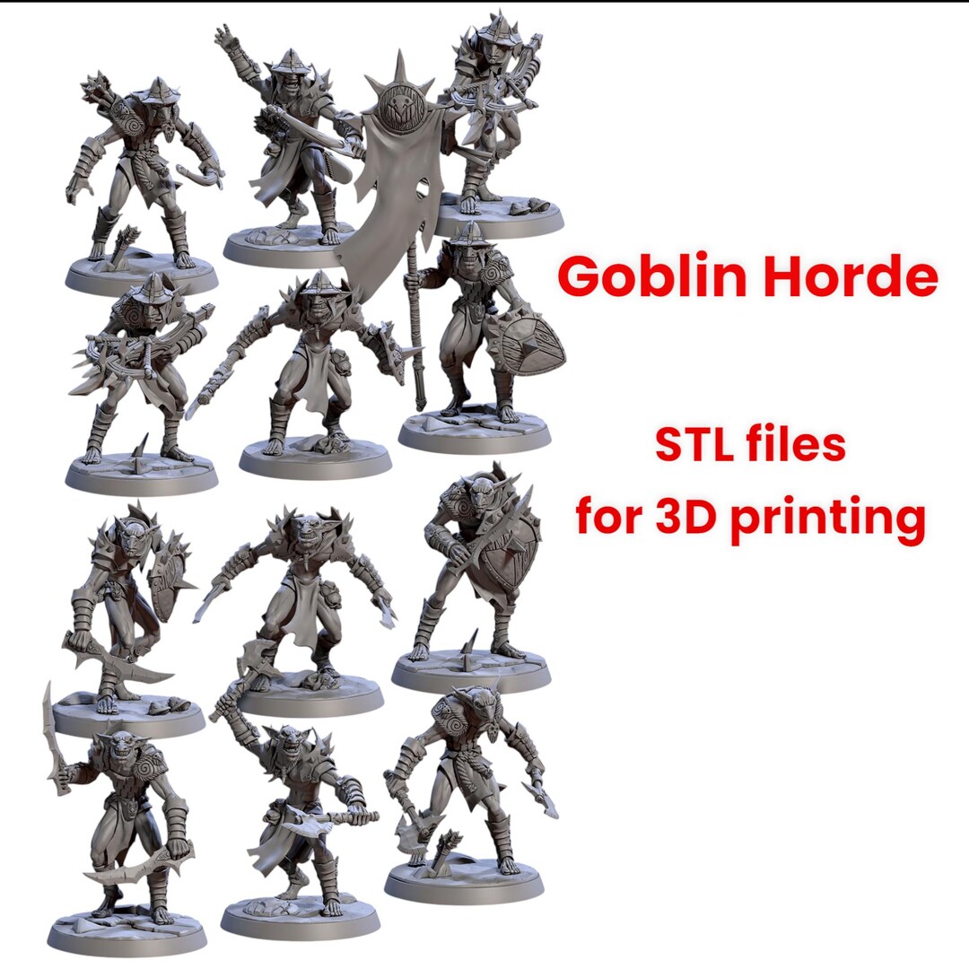 High-quality STL Files for D&D Miniatures and Tabletop Wargaming! - Etsy