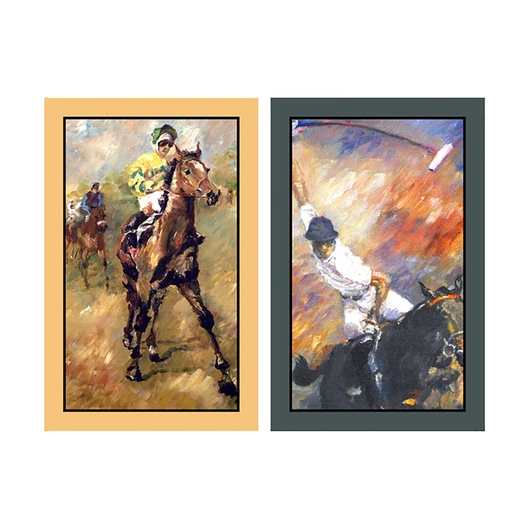 Equestrian Art Playing Cards - Luxury Bridge Decks, Horse Racing & Polo ...