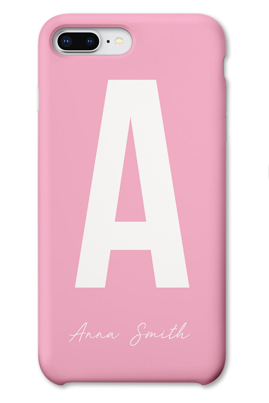 Pink Initial Phone iPhone 7 Case Pink Initial iPhone - Etsy
