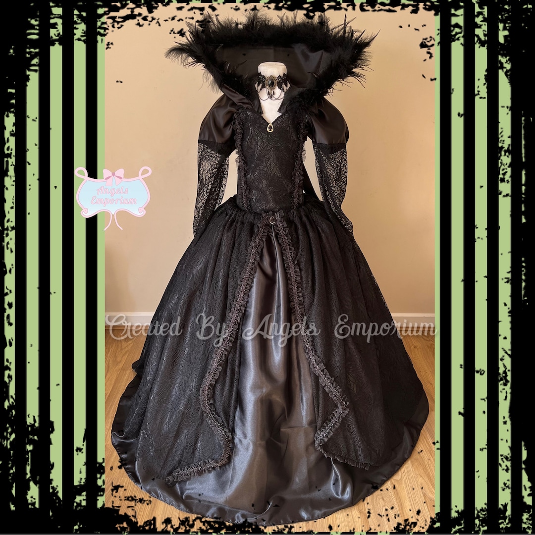 The Evil Gothic Halloween Vampire Queen Tutu Dress Red Black Sequin ...