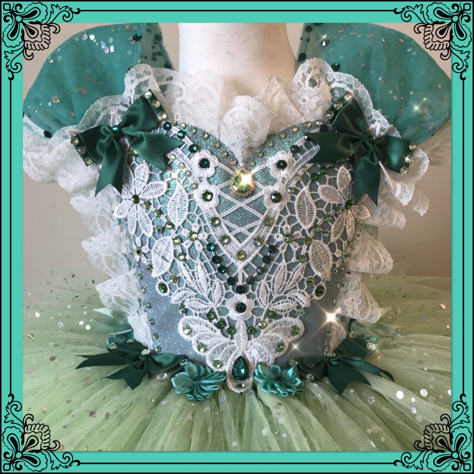 Beautiful Mint Green Emerald Princess Ballerina Fairy Tutu | Etsy