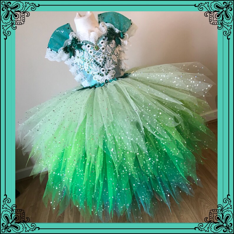 Beautiful Mint Green Emerald Princess Ballerina Fairy Tutu | Etsy
