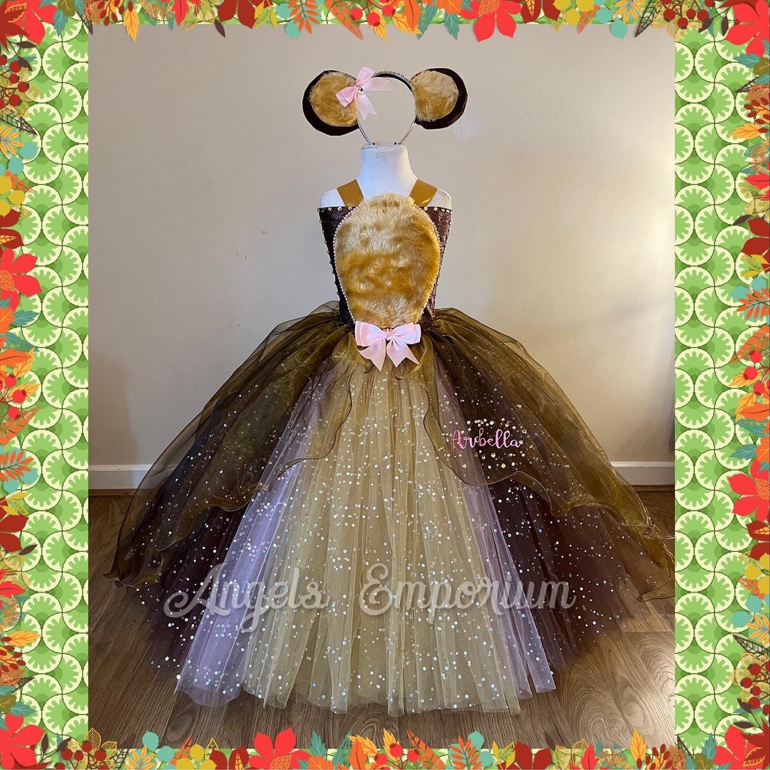 Luxury Cheeky Monkey Faux Fur Tutu Dress Birthday Party Outfit ...