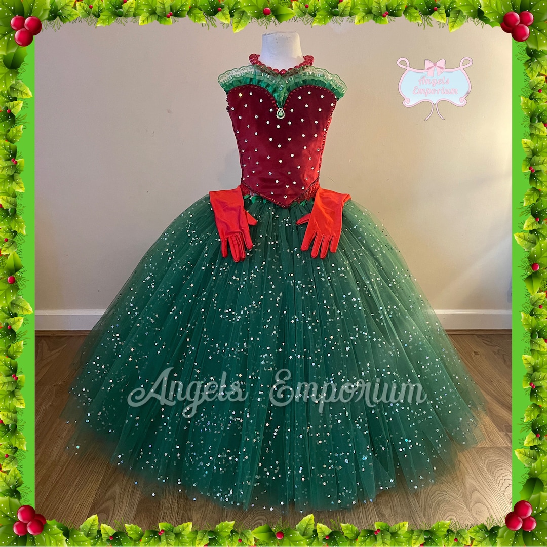 Martha May Whovier the Grinch Inspired Red Green Christmas Tutu Dress ...
