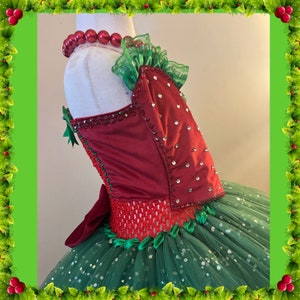 Martha May Whovier the Grinch Inspired Red Green Christmas Tutu Dress ...