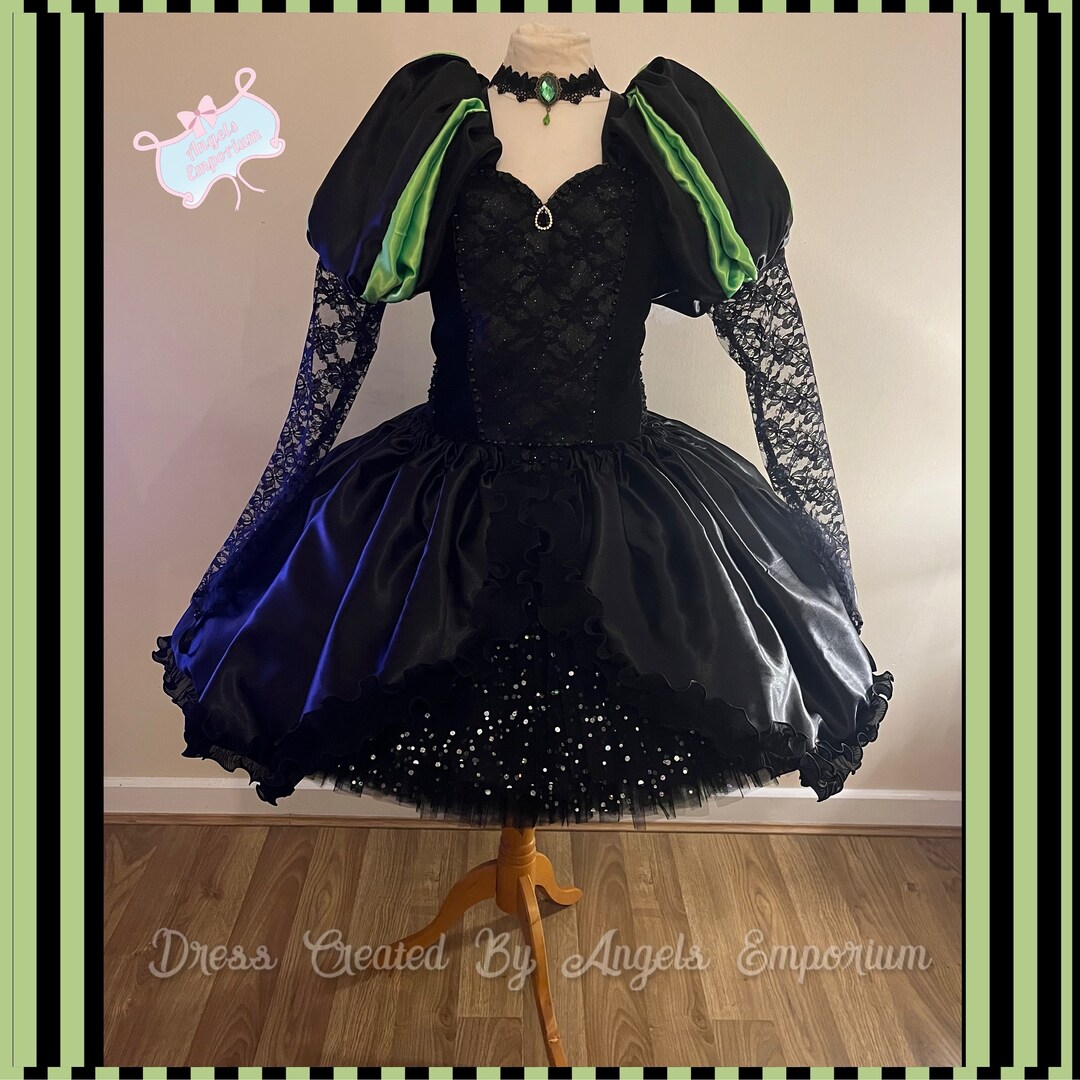 Beetlejuice Lydia Deetz Inspired Black Lace Tim Burton Tutu Dress ...