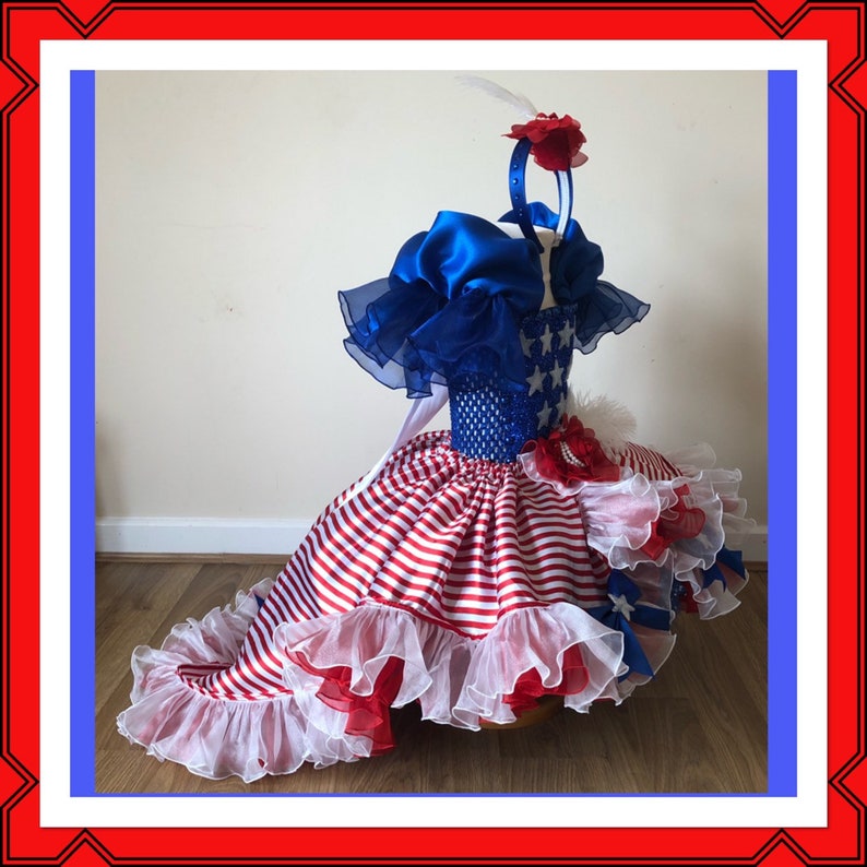 USA American States Flag Patriotic Tutu Dress 4th July Independence Day ...