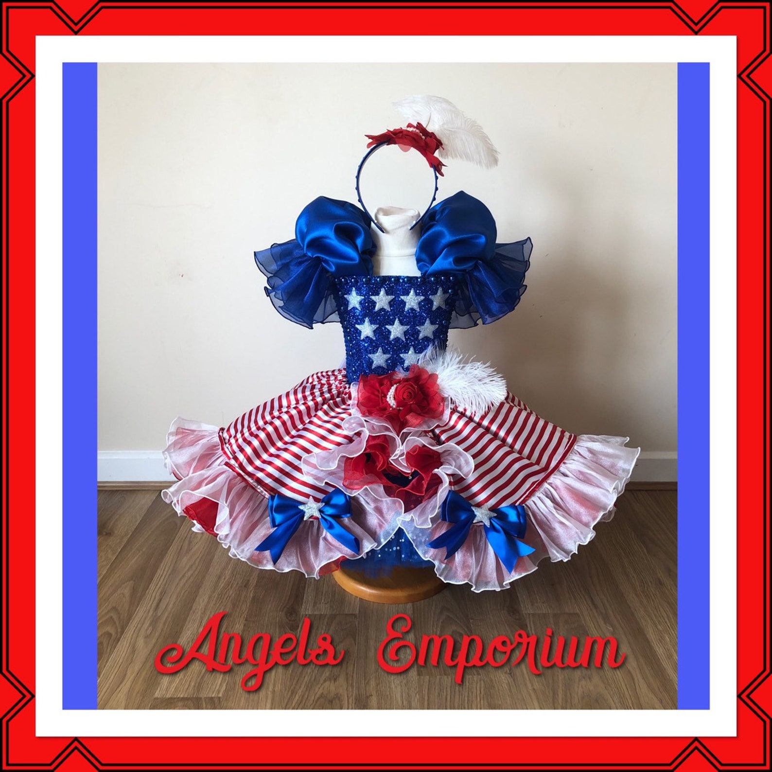 USA American States Flag Patriotic Tutu Dress 4th July Independence Day ...