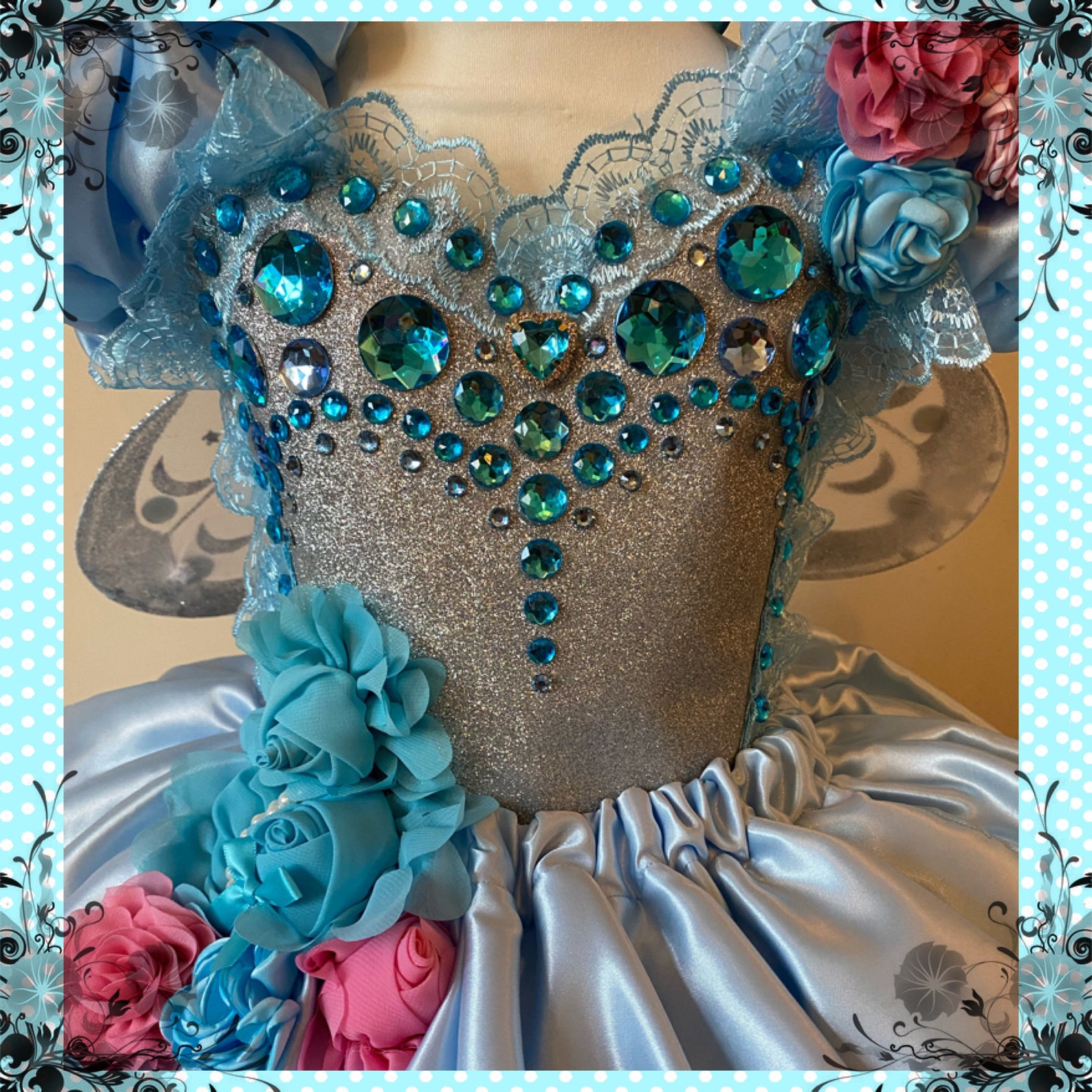 Blue Silver Fairy Queen Princess Tutu Dress Cosplay Ball Gown - Etsy