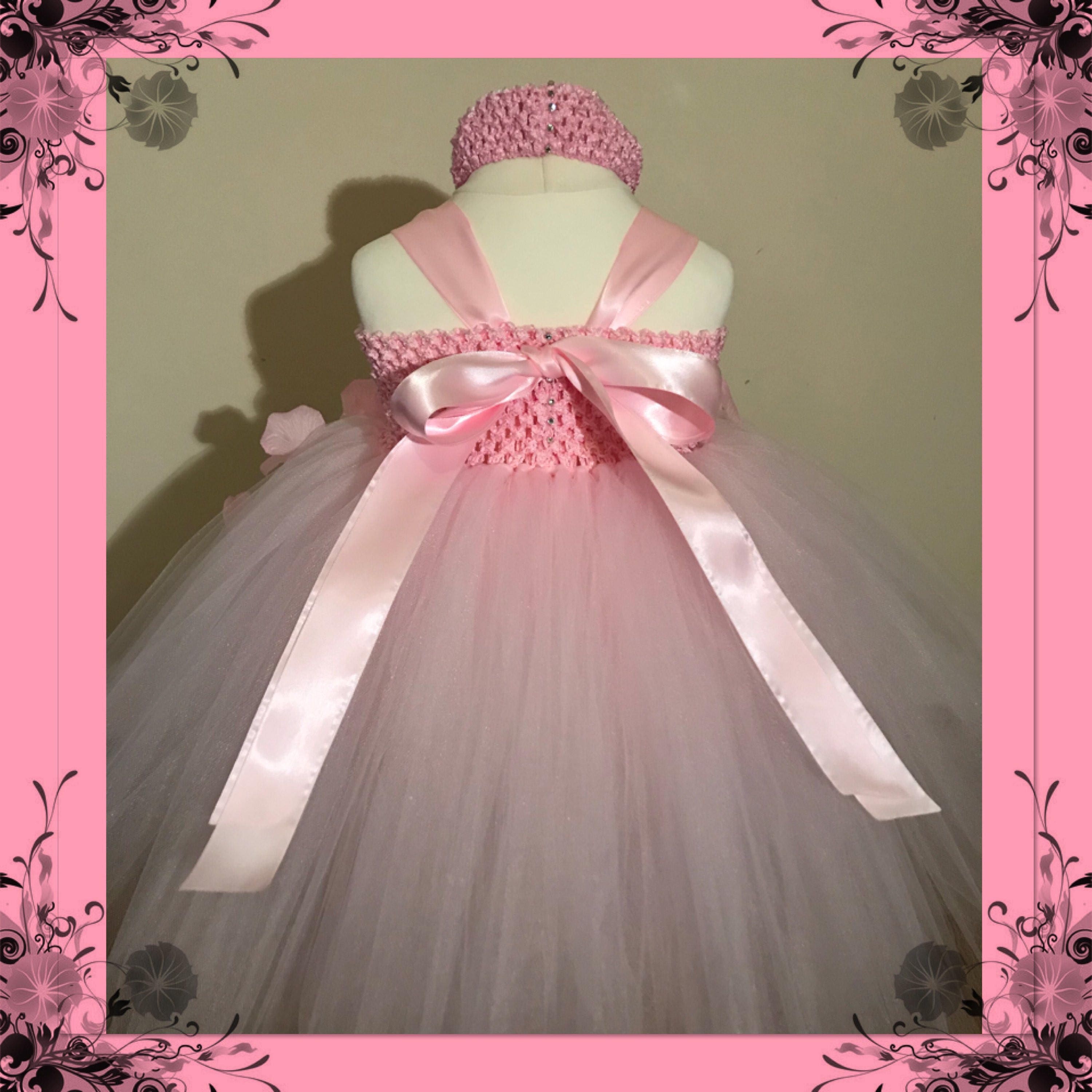 Beautiful Baby Pink Pale Pink Light Pink Flower Girl Tutu | Etsy Ireland