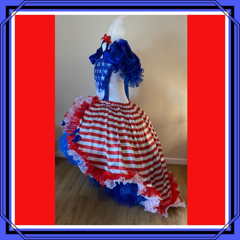 USA American States Flag Patriotic Tutu Dress 4th July Independence Day ...