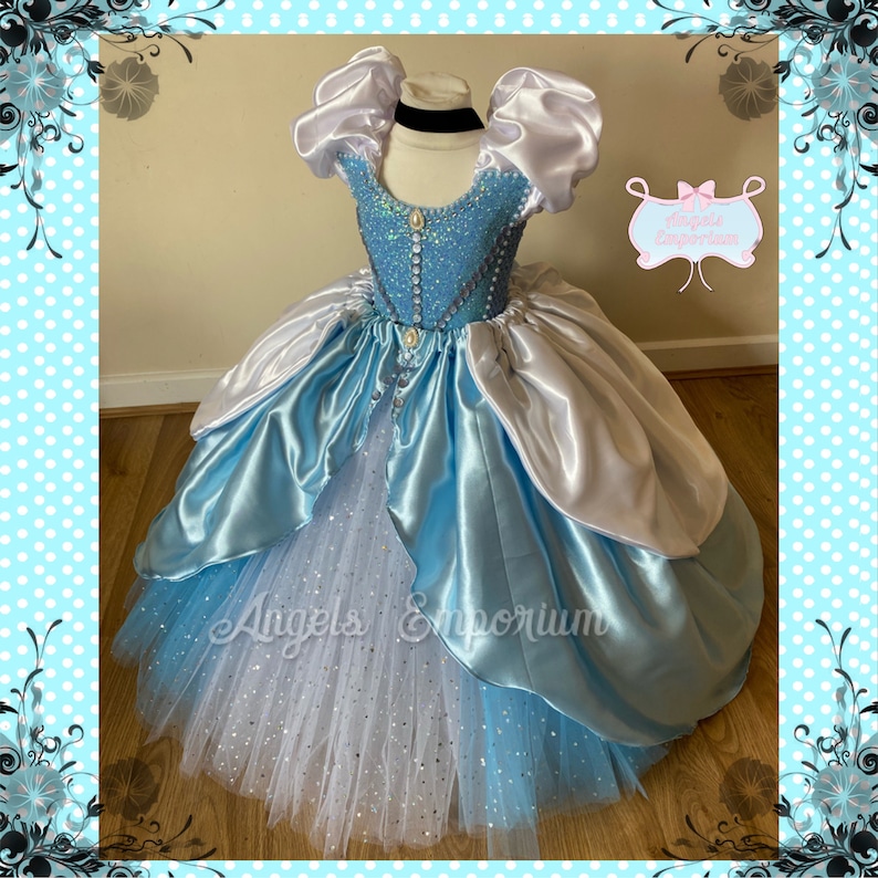 Princess Cinderella Tutu Dress Ball Gown Pageant Costume - Etsy